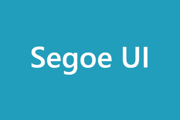 Segoe UI font