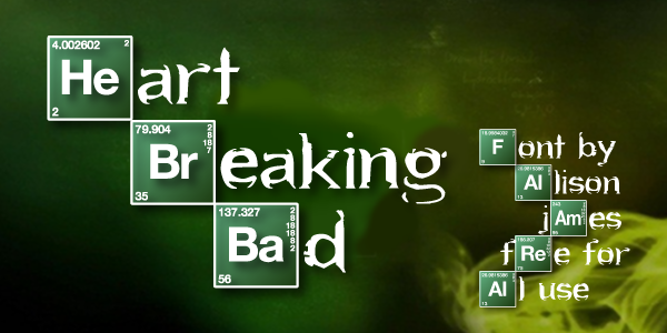 Breaking Bad Font ActionFonts