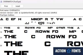 Overwatch Font Download | ActionFonts.com